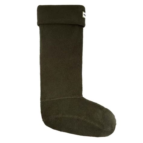 Hunter Field Fitted Tall Boot Socks Dark Olive At Burnhills