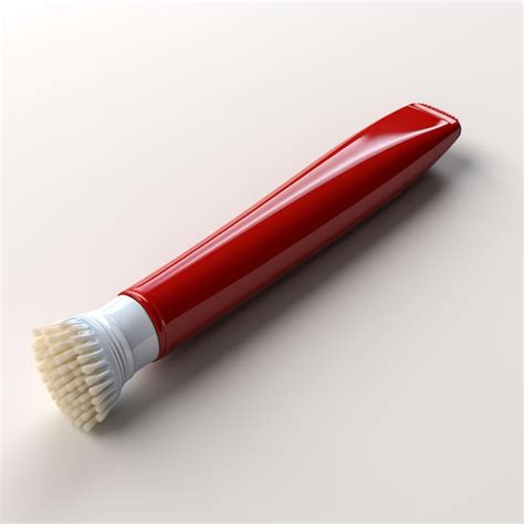 Premium Ai Image A Red Tube Of Toothpaste Sits On A Table