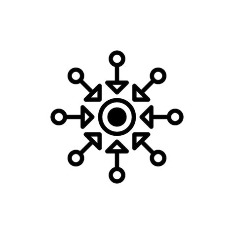 Premium Vector Centralized Icon Set Enterprise Data Hub Vector Symbol
