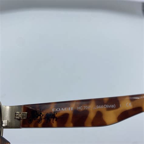 Vintage Coach Sunglasses Gradient Lens Light Gold Dar Gem