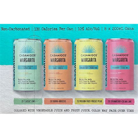 Casamigos Margarita Ready To Drink Variety 8 Pack 200ml Cans