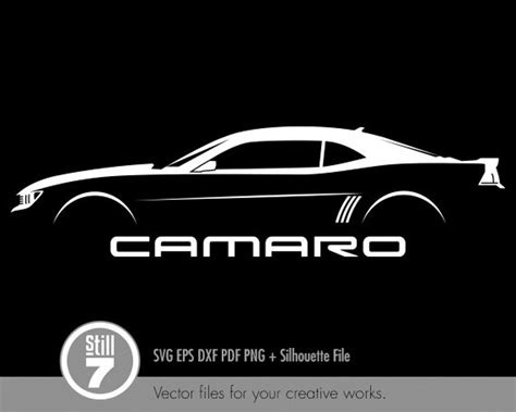 Chevrolet Camaro Svg Svg Cutting File Eps Dxf Pdf Png Silhouette