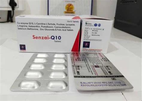 Coenzyme Q10 L Carnitine Zinc Gluconate Folic Acid Tablets At Best Price In Yamuna Nagar