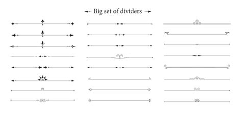 Premium Vector A Big Set Of Divider