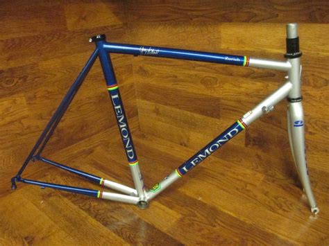Rare Vintage Lemond Zurich Reynolds 853 Steel Road Bike Frame Set