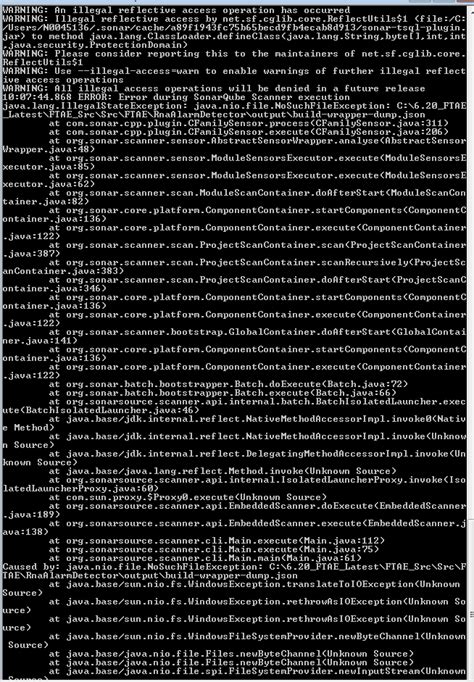 i use sonarqube to analyze c project but it failed sonarqube