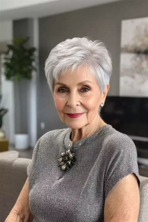 Silver Pixie Short Silver Hair Short Hair Cuts For Women Short