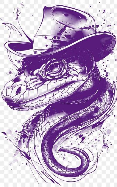 Premium Psd Psd Vector Of Python With A Fedora And A Mysterious Expression Poster Desi Digital