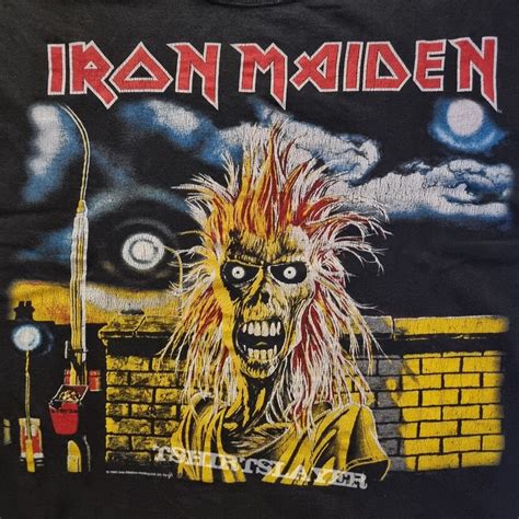 Iron Maiden First Album Cover Metal Collection Wear 1980 Copyright