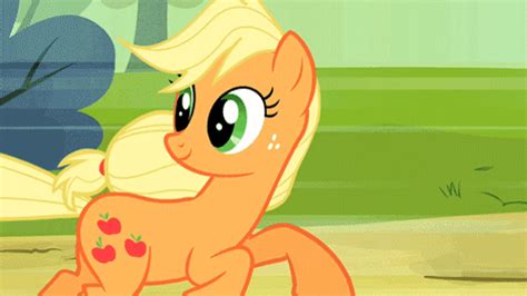 Applejack Winking  Applejack Winking Galloping Discover And Share S