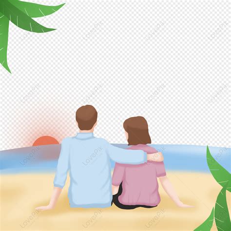 Couple Beach Couple Beach Sunset Png Image Image And Picture For