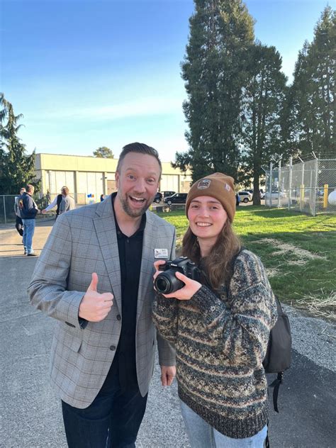 Guess Who I Ran Into At The Ridgefield High School Cte Ribbon Cutting
