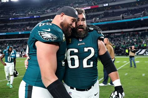 Watch Jason Kelces Emotional Speech Honoring Eagles Teammate Lane Johnson Newsweek