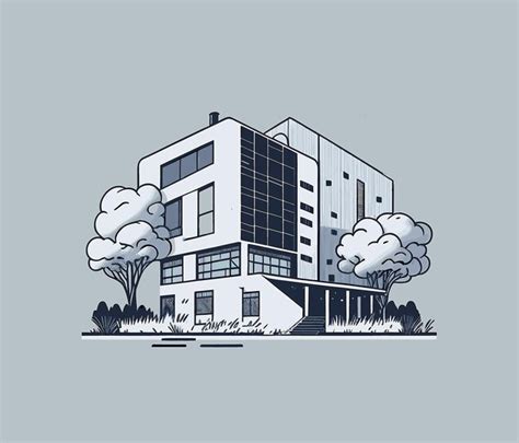 Premium Vector Vector Architecture Sketch 3d Illustration Imagination