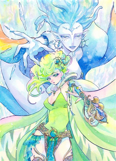 Yqbae Rydia Adult Ff4 Rydia Ff4 Shiva Final Fantasy Final