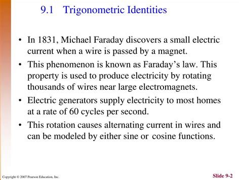 Ppt Chapter 9 Trigonometric Identities And Equations Powerpoint
