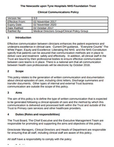 10 Documentation Policy Examples To Download