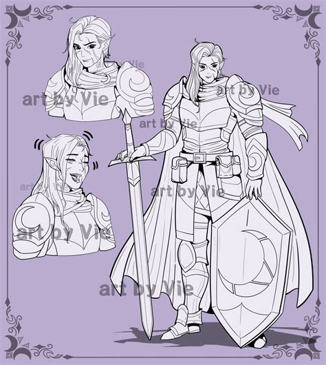 22 Character Commission Bundle One Full Body And 2 Bust Sketches Of