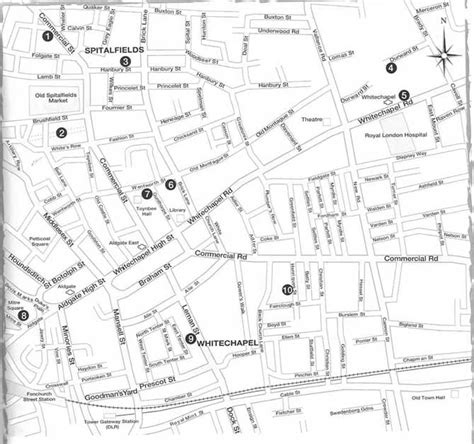 Map Of Jack The Ripper