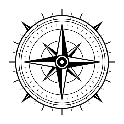 Kompass Symbol Vektor Kompass Symbol Kompass Symbol Premium Ki