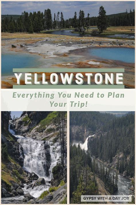 A Yellowstone Trip Planner Planning Your Yellowstone 4 Day Itinerary