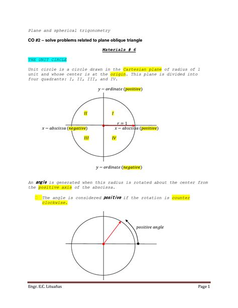Solution Reference Angle And The Fundamental Trigonometric Identities