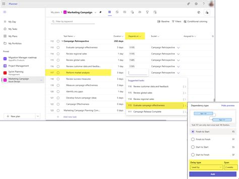 Microsoft Planner Task Dependencies Critical Path And Portfolios Jiji Technologies
