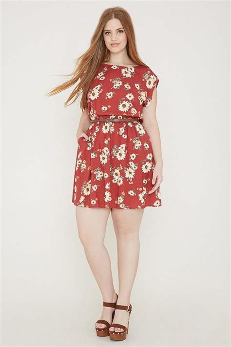 Forever 21 Forever 21 Plus Size Floral Dress Bree Kish Outfits