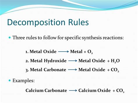 Combination And Decomposition Reactions Worksheet