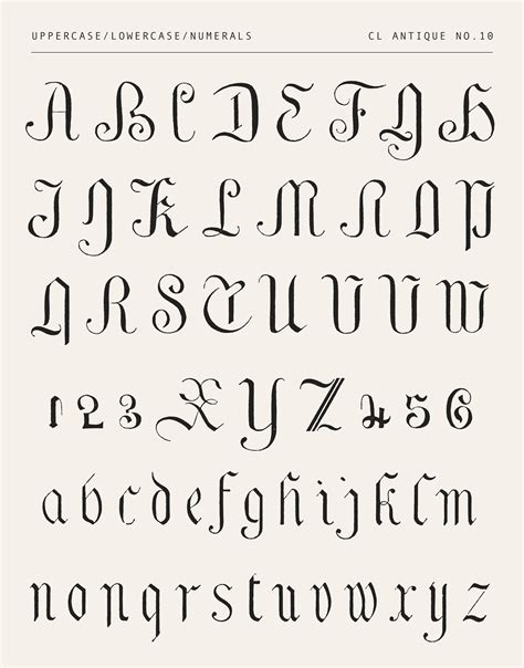 Blackletter Calligraphy Font Elegant Gothic Script With Historic