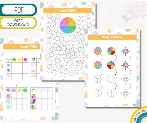 Brain Gym Logic Activity Pack Practicing Logical Thinking Printable