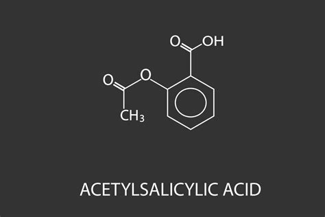 Acetylsalicylic Acid Molecular Skeletal Chemical Formula 41454646