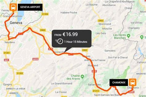 Bus To Geneva Airport From Chamonix For £1499 On