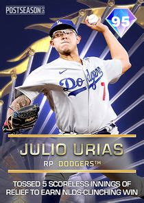 2020 Postseason Julio Urias 95 Ovr Mlb The Show 20 Showzone