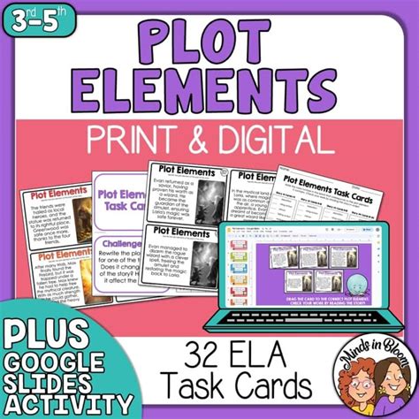 Plot Elements Ela Literacy Skills Task Cards Print And Digital Engaging