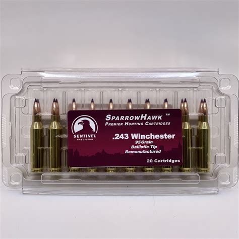 243 Win 95 Grain Ballistic Tip Remanufactured Clt Ammo