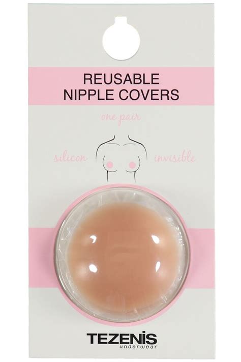 Self Adhesive Silicone Nipple Covers Accessories And Slippers Women Tezenis