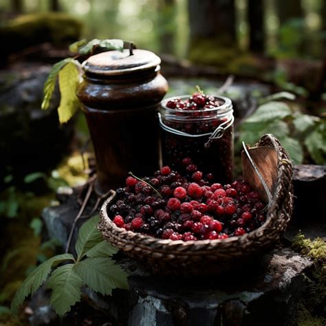Premium Photo Berries Galore A Visual Journey Into The Taiga Forest