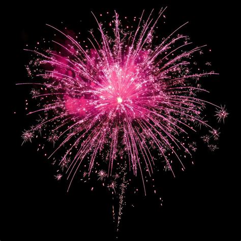 Pink Firework Fireworks Night Celebration Free Photo Rawpixel