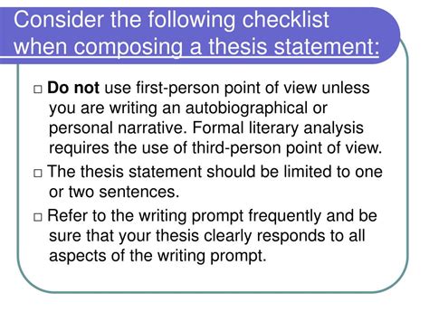 Ppt How To Write The Thesis Statement Powerpoint Presentation Free