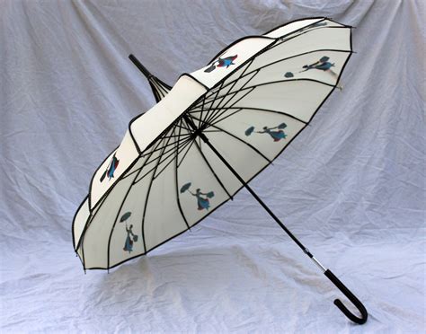 Mary Poppins Silhouette Umbrella Parasol