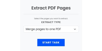 在线提取 PDF 页面