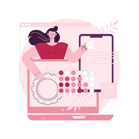 Cross Platform Development Abstract Concept Vector Illustration Stock