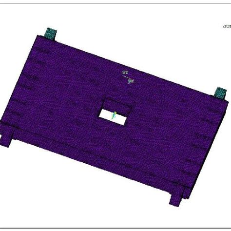 Large Body Structure Finite Element Model Download Scientific Diagram
