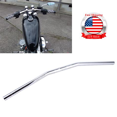 Chrome Motorcycle Handlebars For Harley Universal 12 Rise Mini Ape