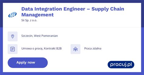 Oferta Pracy Data Integration Engineer Supply Chain Management Sii Sp Z O O Szczecin