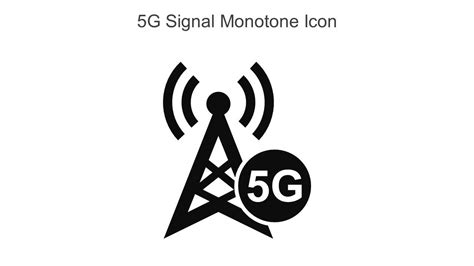 5g Signal Monotone Icon In Powerpoint Pptx Png And Editable Eps Format Ppt Sample