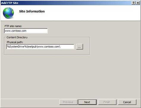 iis 7에서 ftp 가상 호스트 이름 사용 microsoft learn