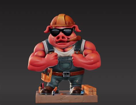 🐖 Pig Daddy・ Stl File For 3d Printing・cults