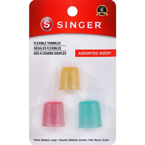 Singer Sew Cute Flexible Thimbles 3pkg Stitch It Central